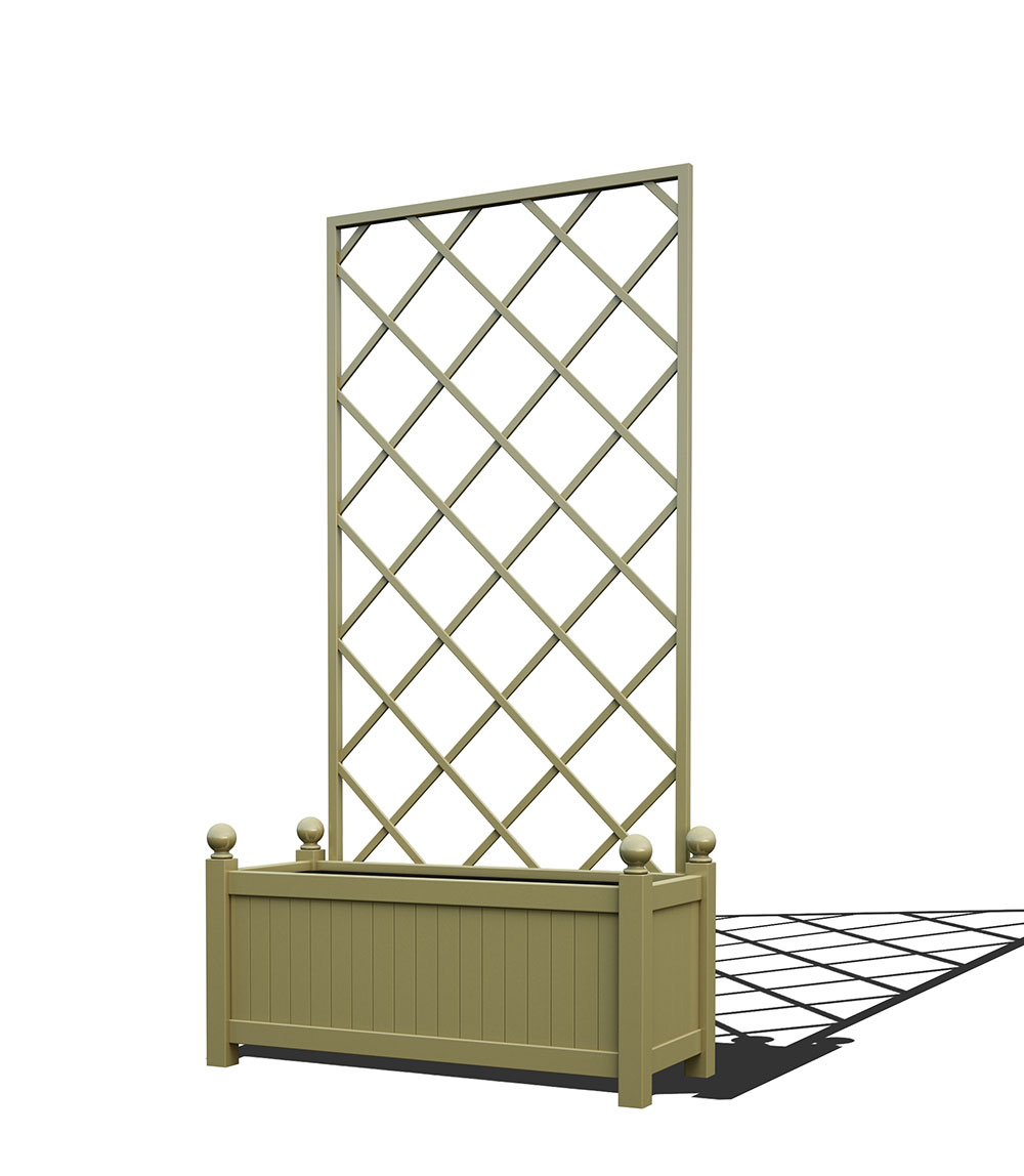 Elegantní, dlouhý hrnec Versailles + mřížovina v diamantovém vzoru.