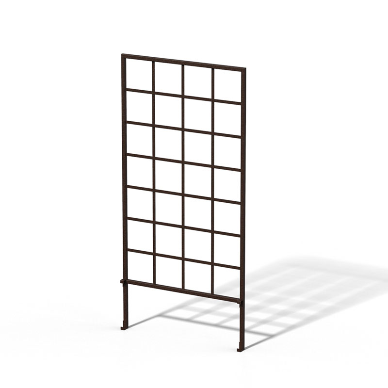 Metall Rankgitter für Pflanzkübel. Modern nobles Quadrat Design.