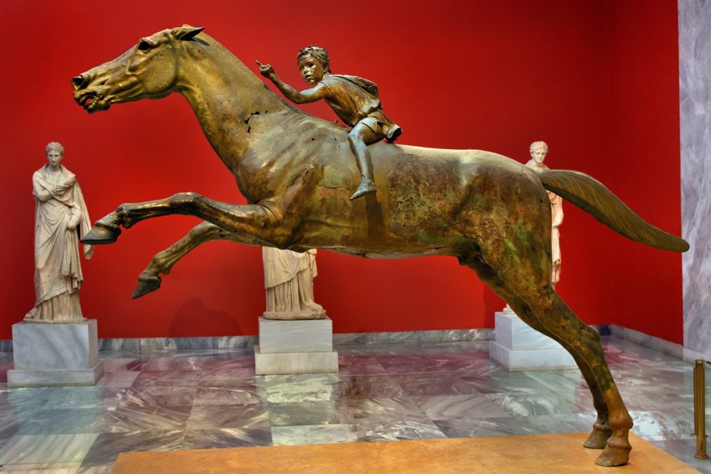 Achetez le moulage du cavalier antique en bronze du Cap Artemision